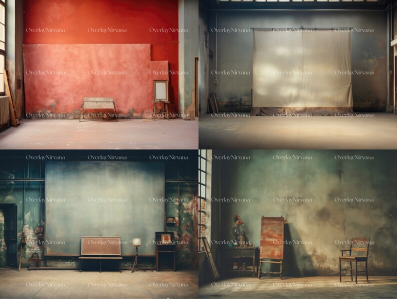 17 Old Studio Photography Background, Portrait Studio Backdrop Vertical ...