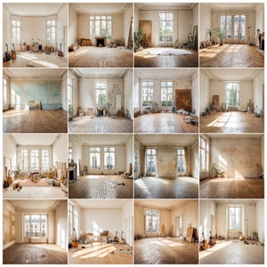 16 Modern Apartment Studio Photography Backdrop, Portrait Background ...