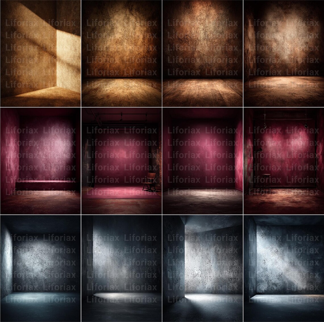 40 Vertical Gallery Canvas Backgrounds • Rich Fine-art Photoshop ...