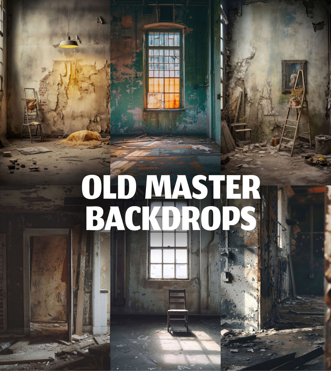 24 Old Master Photography Studio Background, Vertical Portrait ...