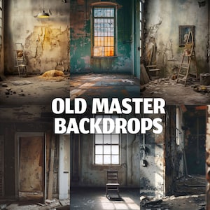 24 Old Master Photography Studio Background, Vertical Portrait ...