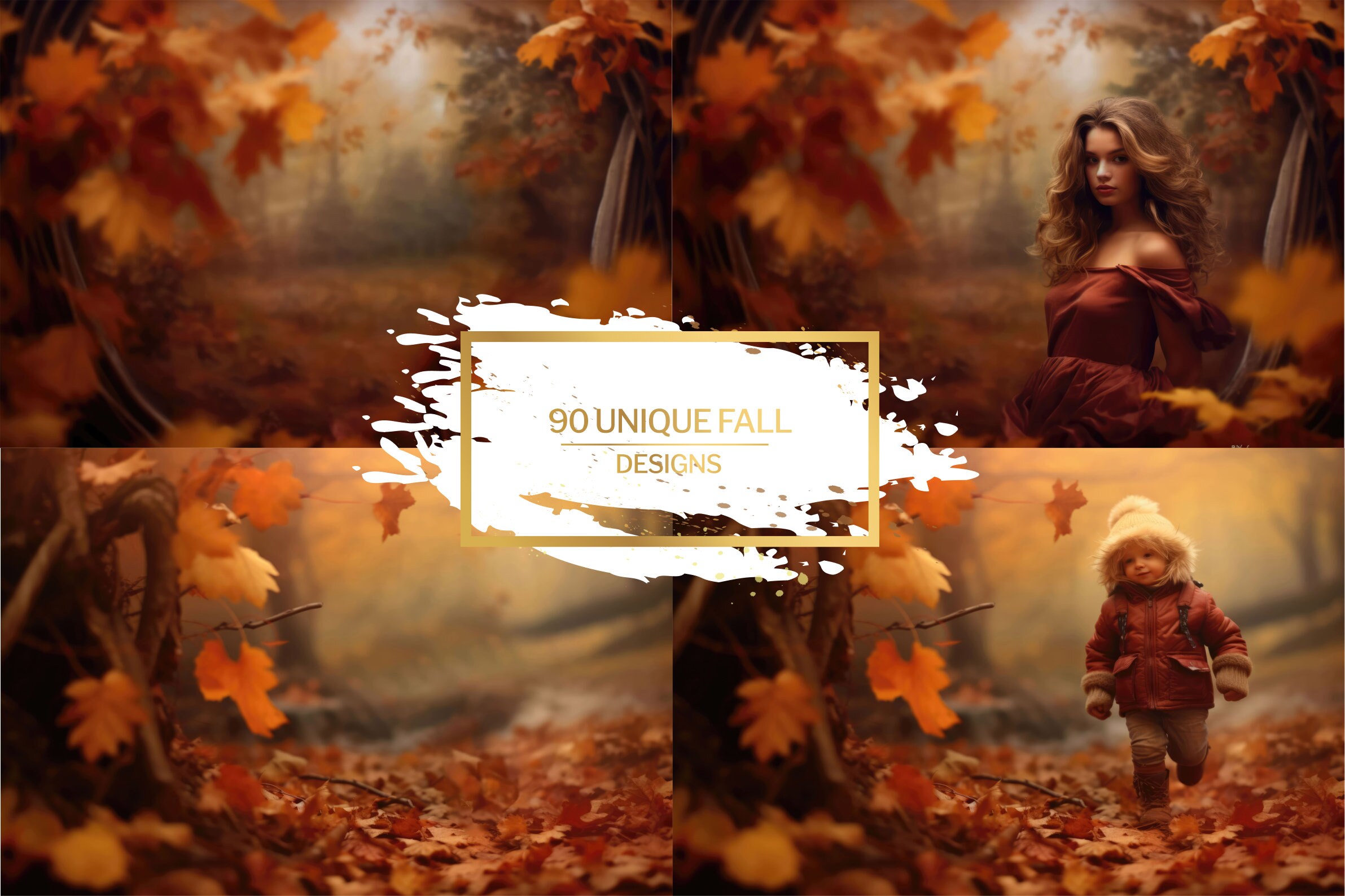70 Blurred Fall Portrait Backdrops for Photoshop Digital - Etsy