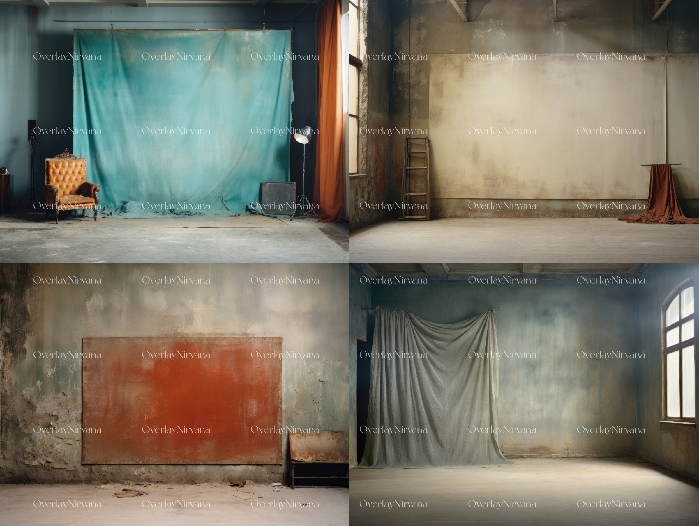 17 Old Studio Photography Background, Portrait Studio Backdrop Vertical ...