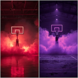81 Smoke Basketball Digital Backdrops Background Banner for Sports ...