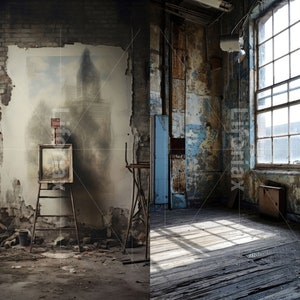 12 Old Master Photography Studio Background, Vertical Portrait ...