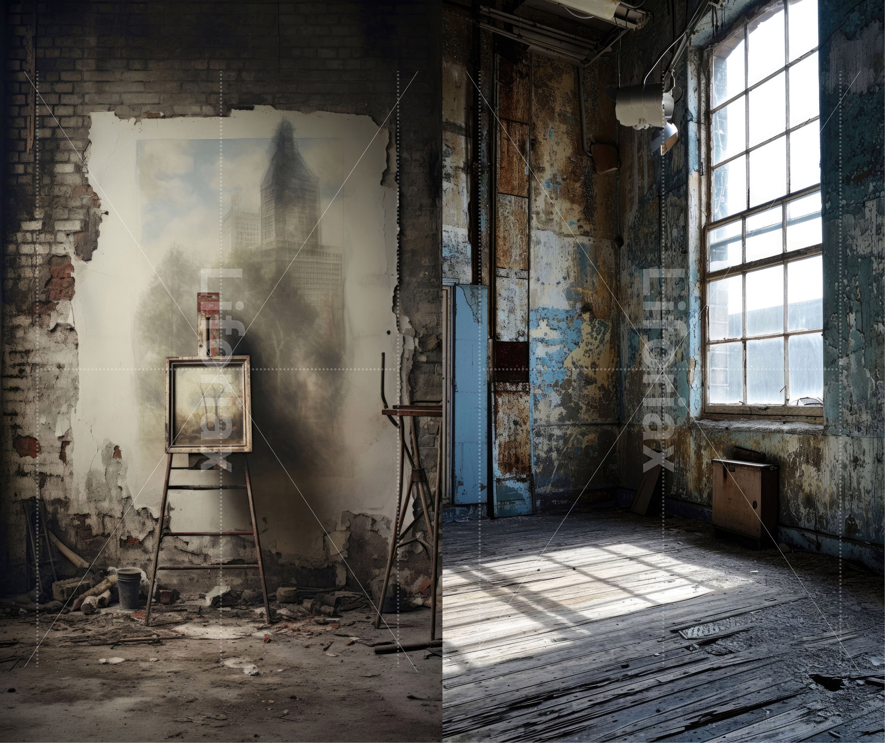 12 Old Master Photography Studio Background, Vertical Portrait ...