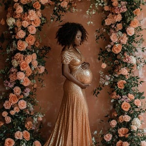 69 Elegant Set Digital Backdrops, Flower Studio Maternity Backdrops ...