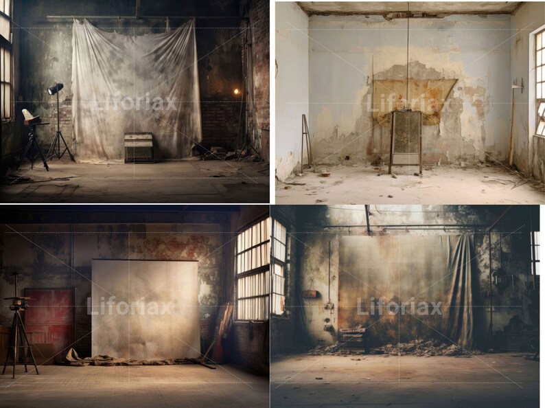 Old Style Photography Studio Digital Backdrops for Portrait and Maternity, Old Master Background ...