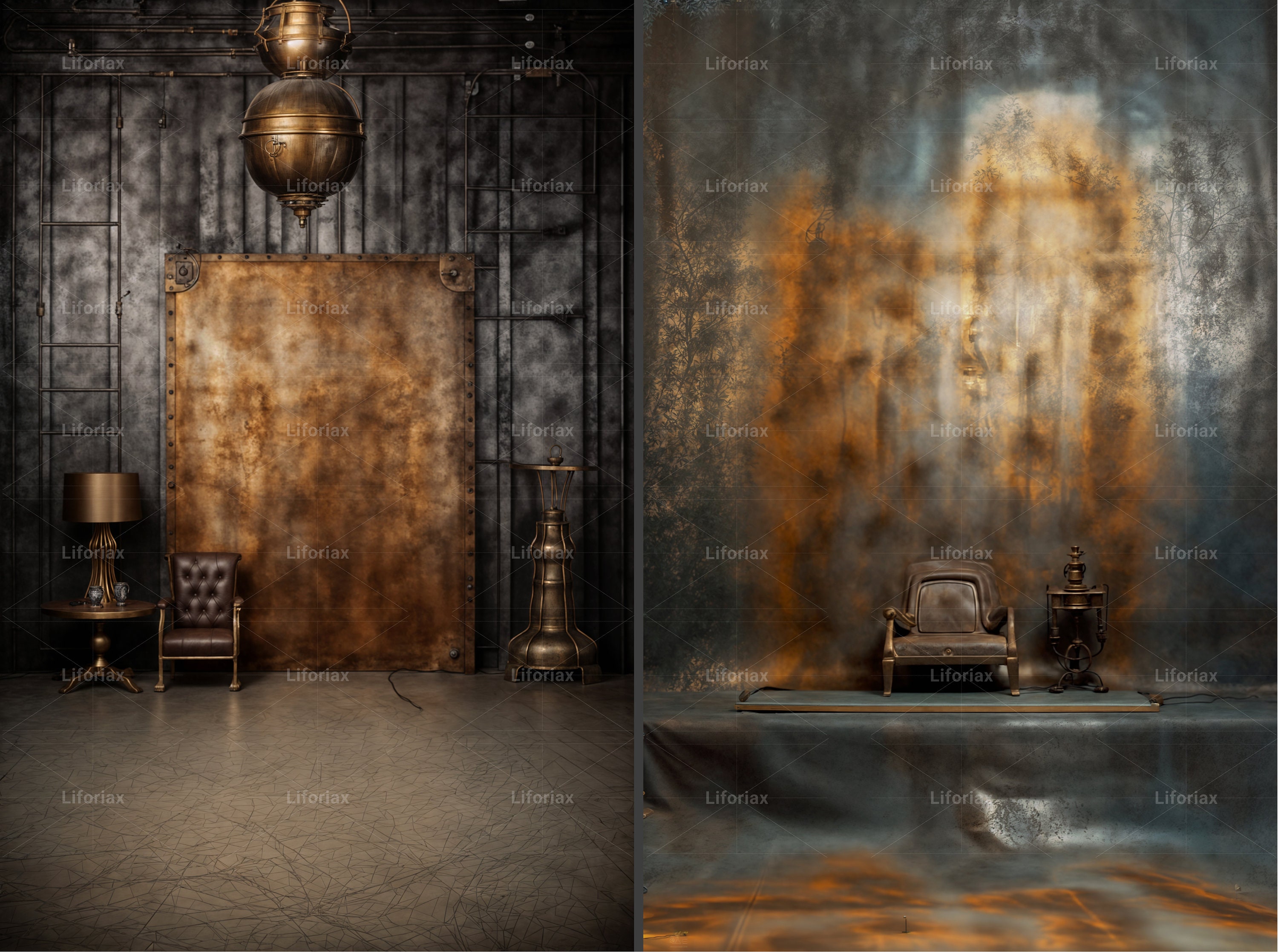 Old Rusty Metallic Backdrops, Vintage Metal Background, Old Master ...