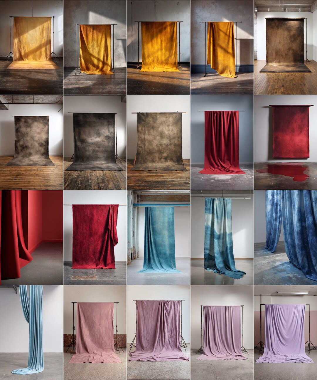 20 Digital Fine Art Canvas Photography Backgrounds Hand Painted ...