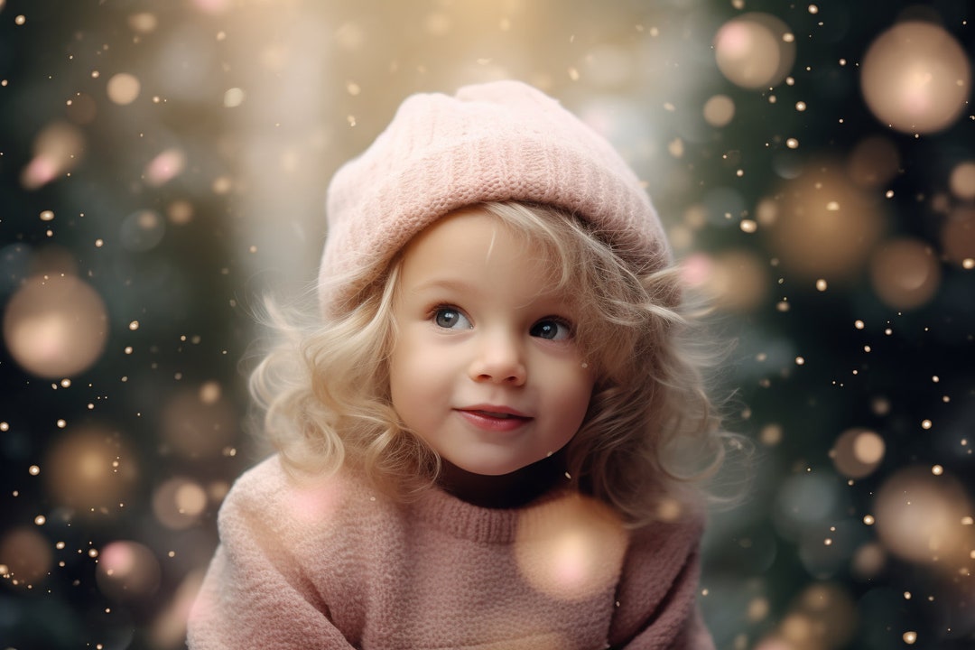 Christmas Bokeh Digital Background Festive Christmas Composite Fine Art ...