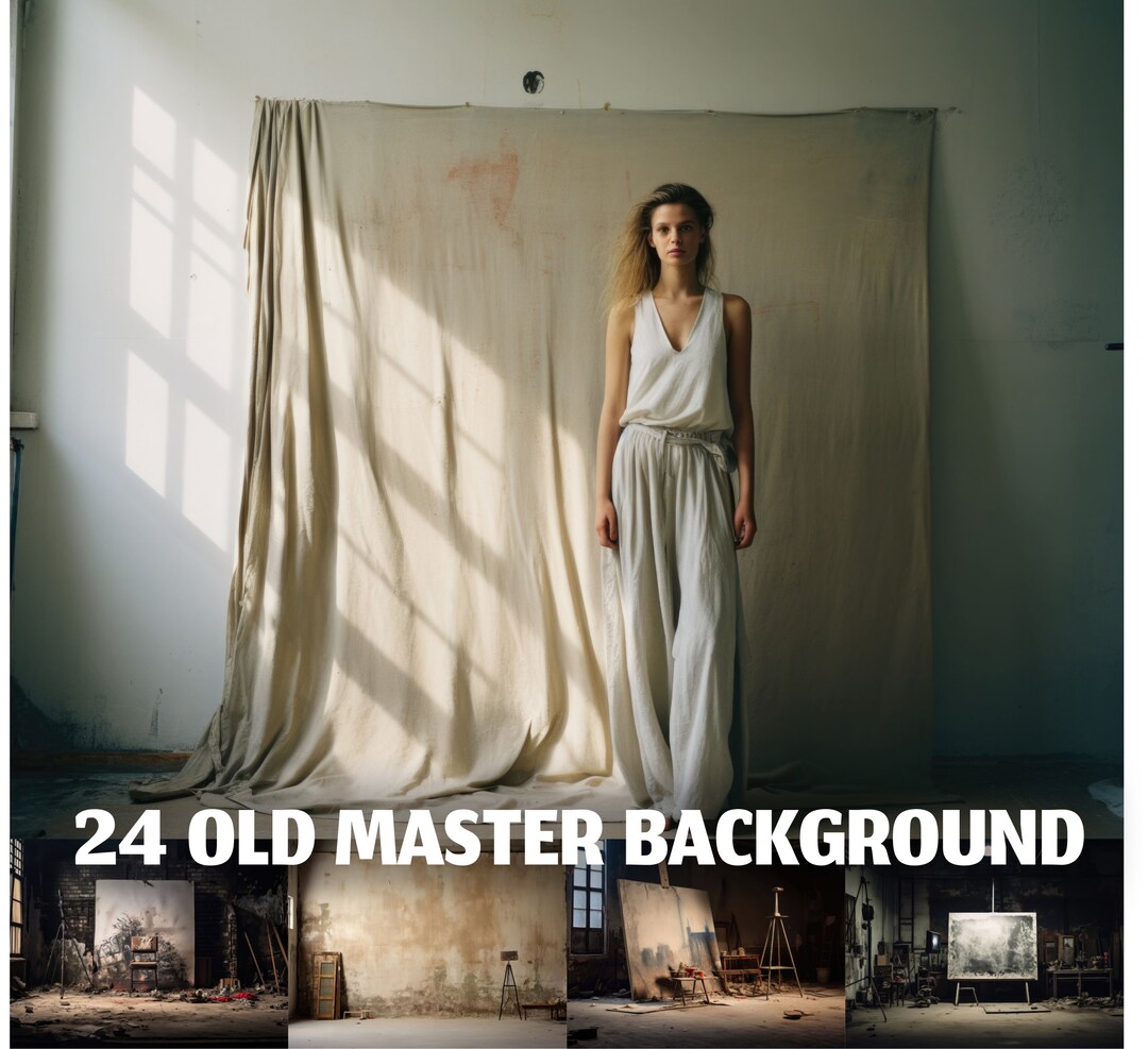 24 Old Master Photography Studio Background, Horizontal Portrait ...