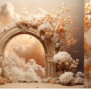 Heaven Arches Texture Set Digital Backdrops Floral Maternity Backdrop ...
