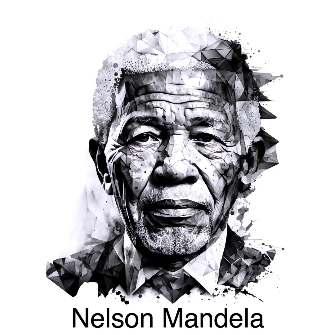 Nelson Mandela Portrait - Etsy