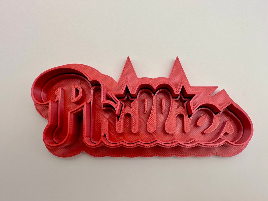 Phillies Red Cookie Cutter|sports Colorful Utensil|baseball Kitchen ...