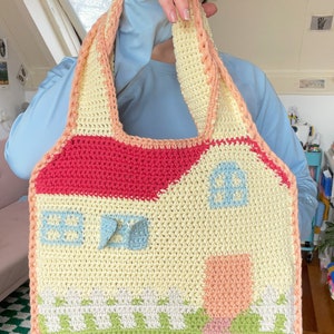 House Bag Crochet Pattern | Beginner Level - Etsy