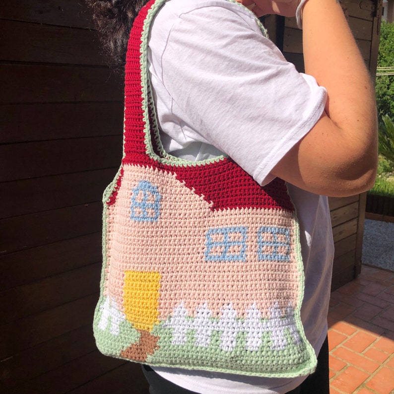 House Bag Crochet Pattern | Beginner Level - Etsy