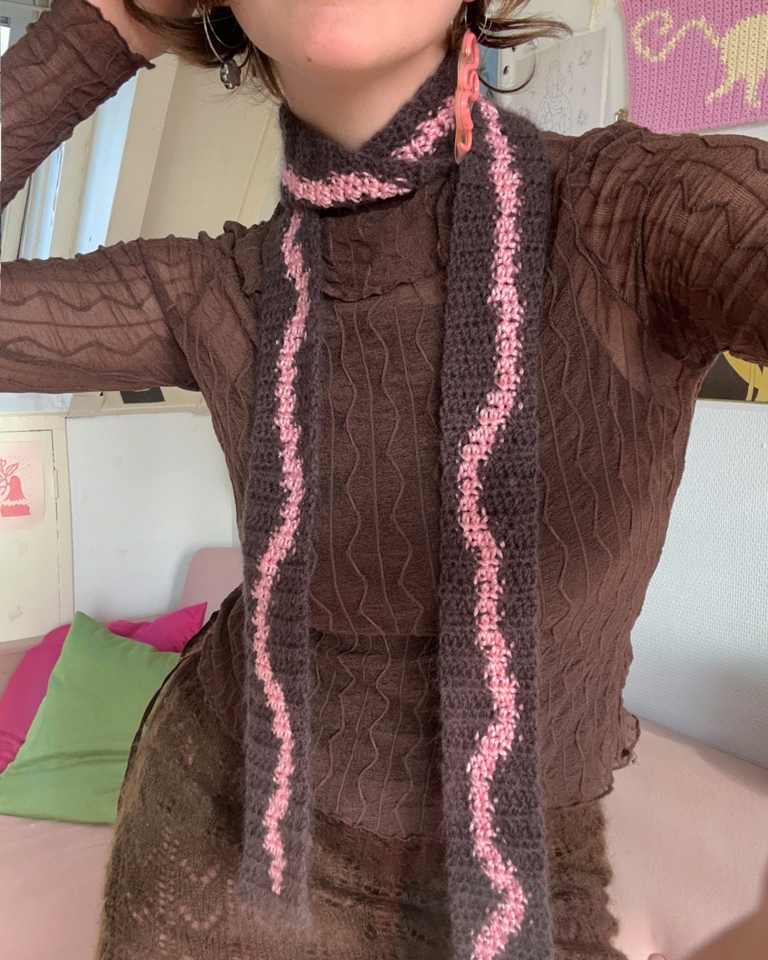 PDF Worm Mini Scarf Crochet Pattern | Cute Easy Beginner Project ...