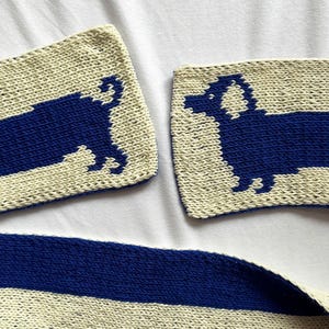 Sausage Dog Scarf Knitting Pattern | Double Knit - Etsy
