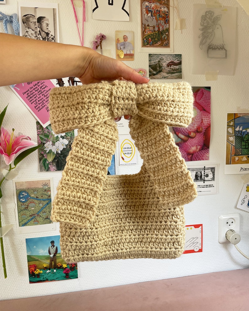 Mini Bow Bag Crochet Pattern | Beginner Level - Etsy