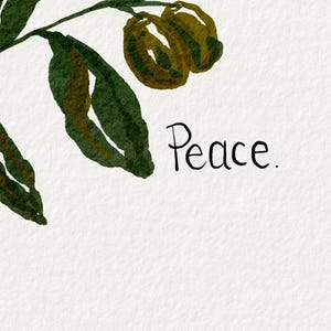 Olive Branch Peace Print Digital Download Olive Branch - Etsy