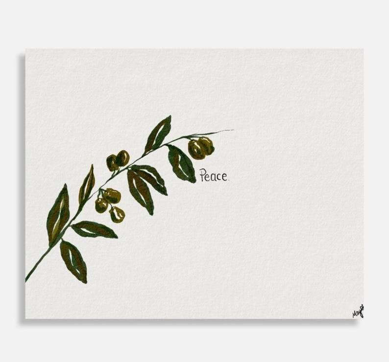 Olive Branch Peace Print Digital Download Olive Branch - Etsy