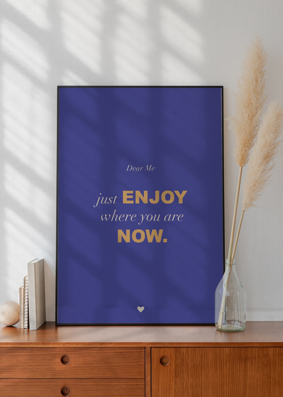 Dear Me Blue Aesthetic Inspirational Quote Printable Poster - Etsy
