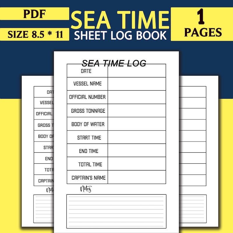 Captains Log Book - Etsy