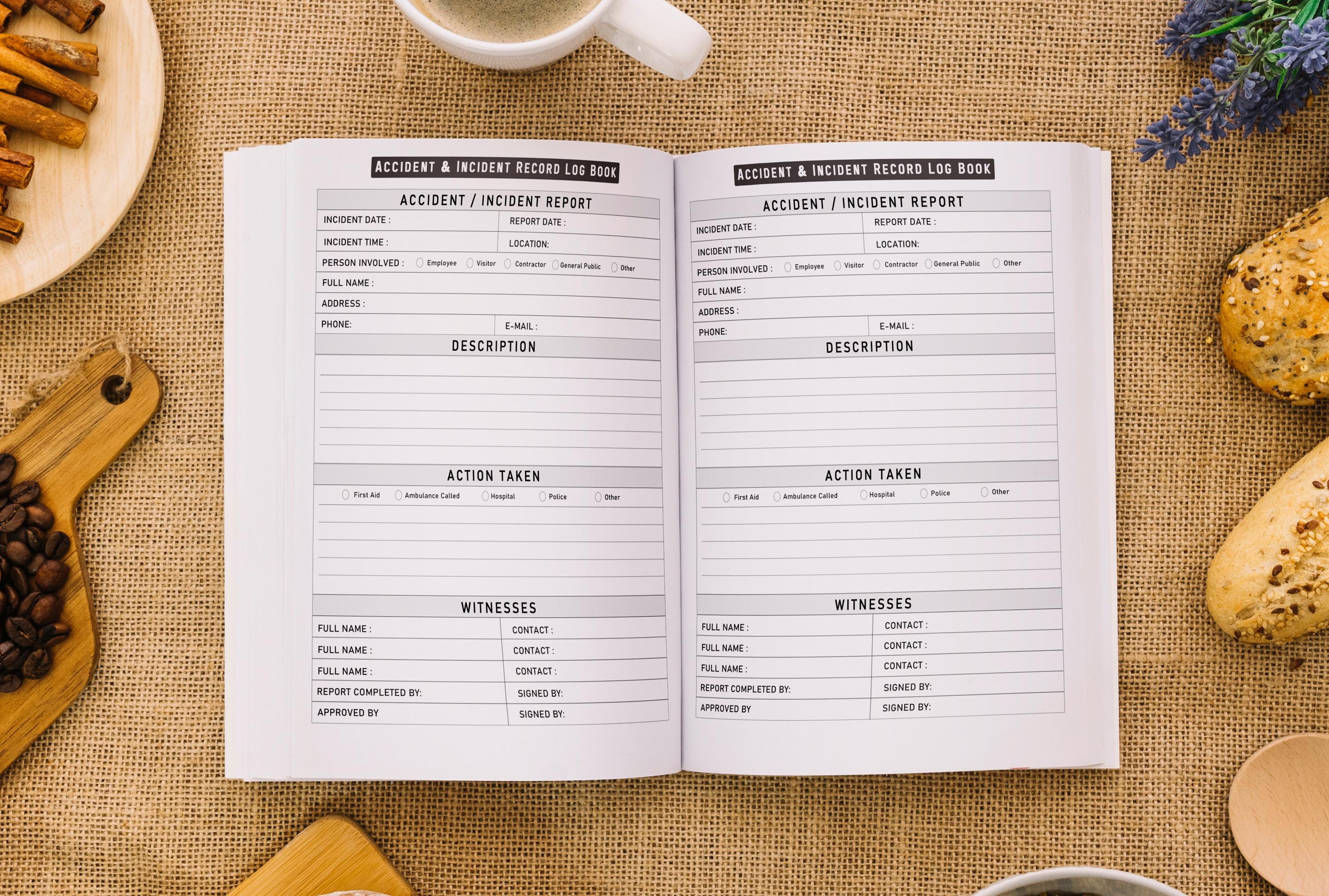 Accident and Incident Report Printable – Workplace Safety Form – PDF ...