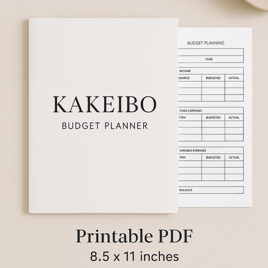 Kakeibo Budget Planner Printable,japanese Method Savings Tracker ...