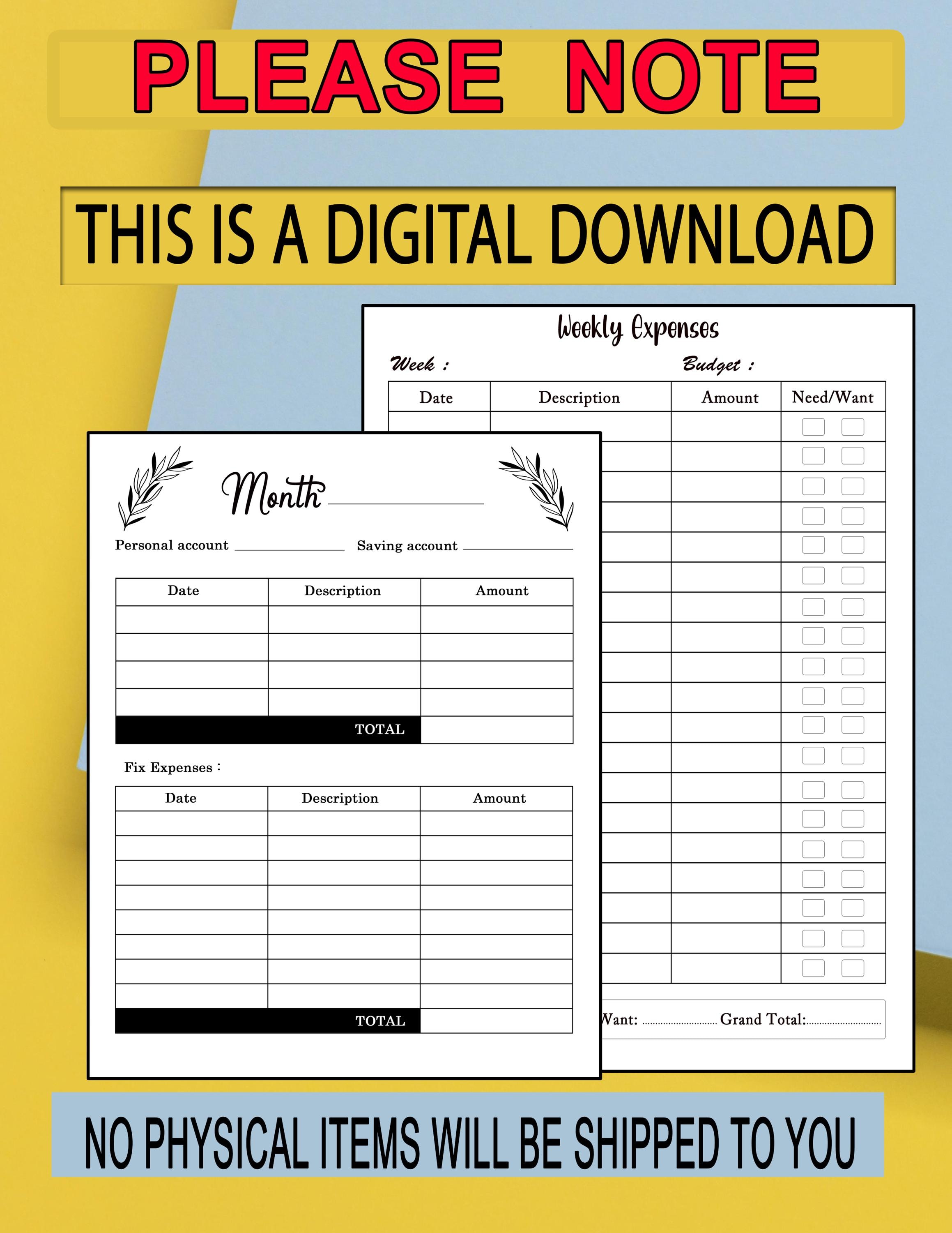Kakeibo Budget Planner Printable,japanese Method Savings Tracker ...