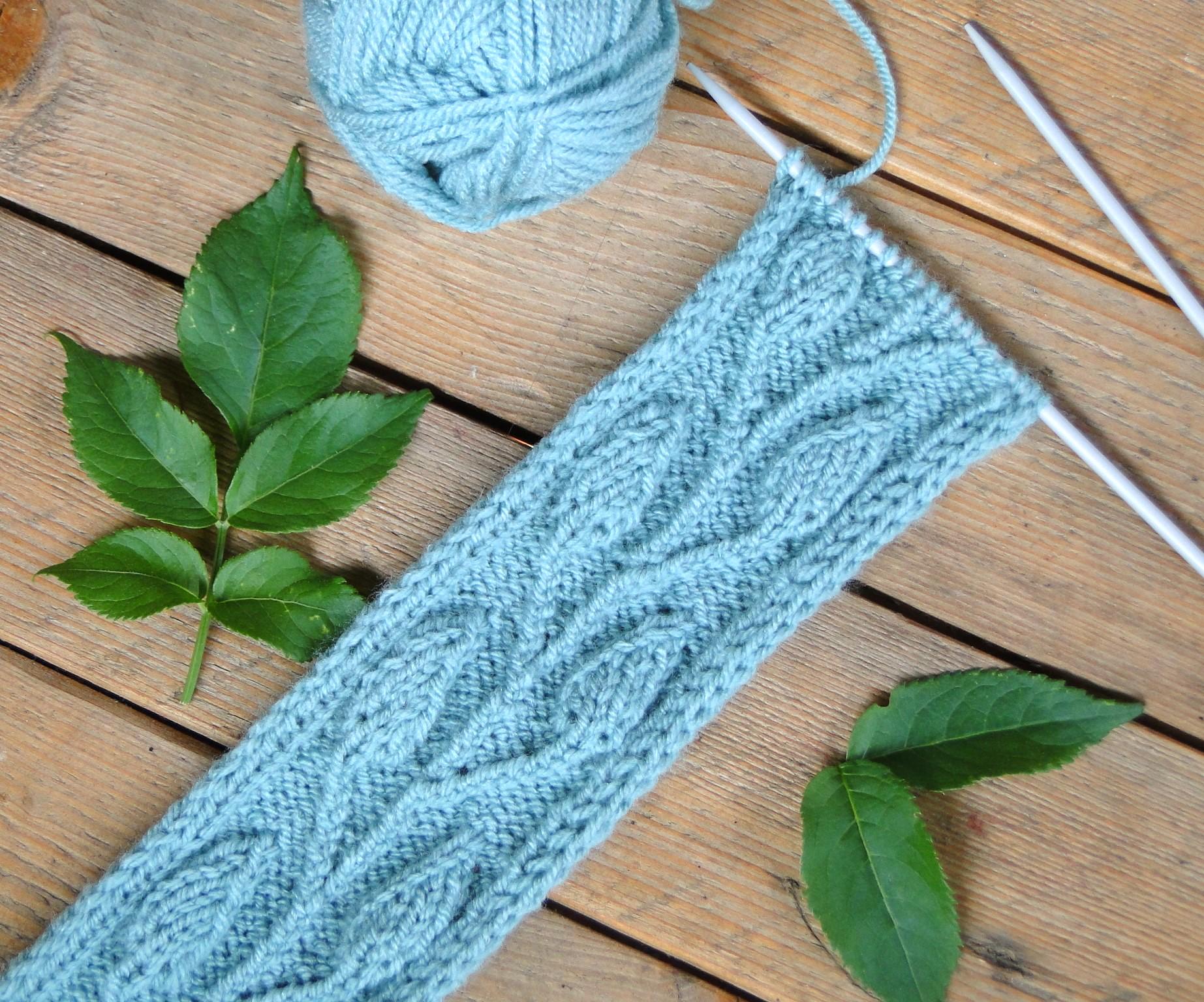 Leaf Headband Knitting Pattern, PDF Knitting Pattern, Printable ...