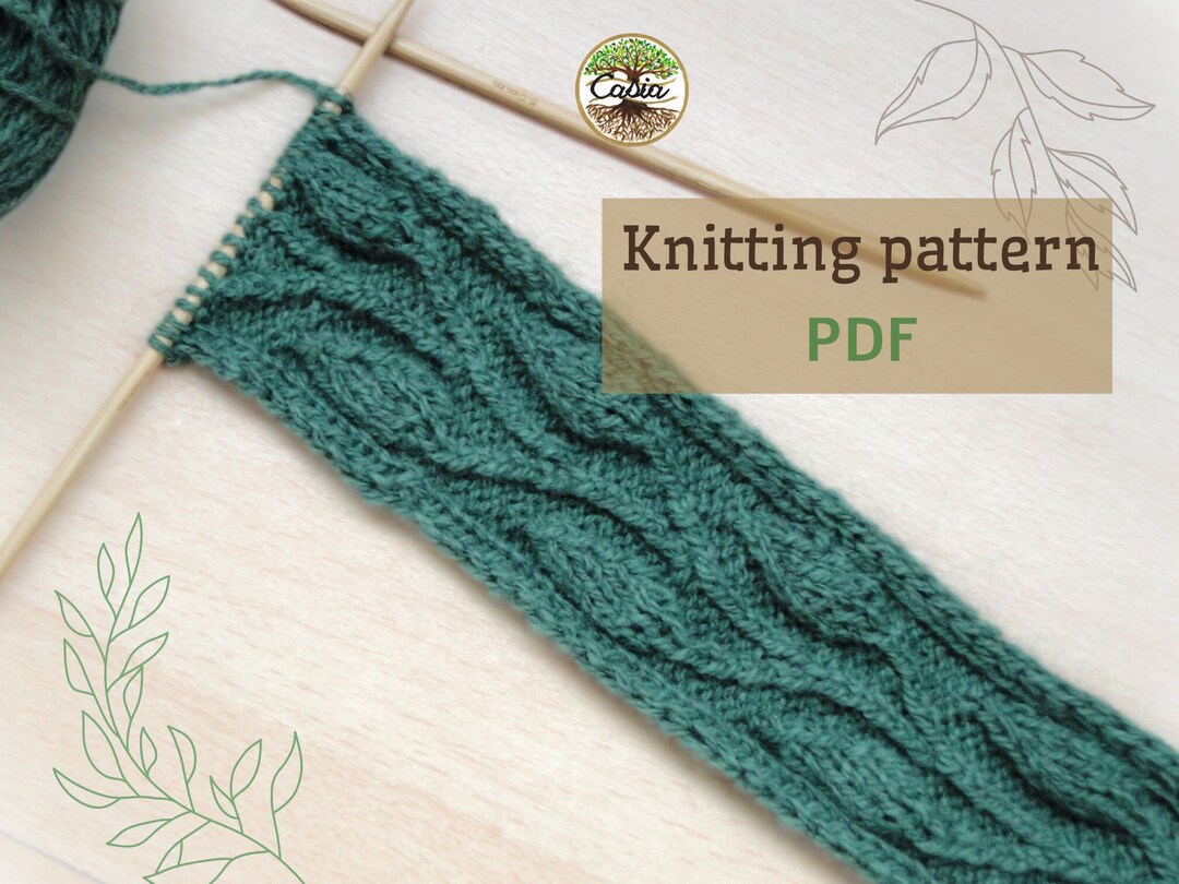 Leaf Headband Knitting Pattern PDF Knitting Pattern - Etsy