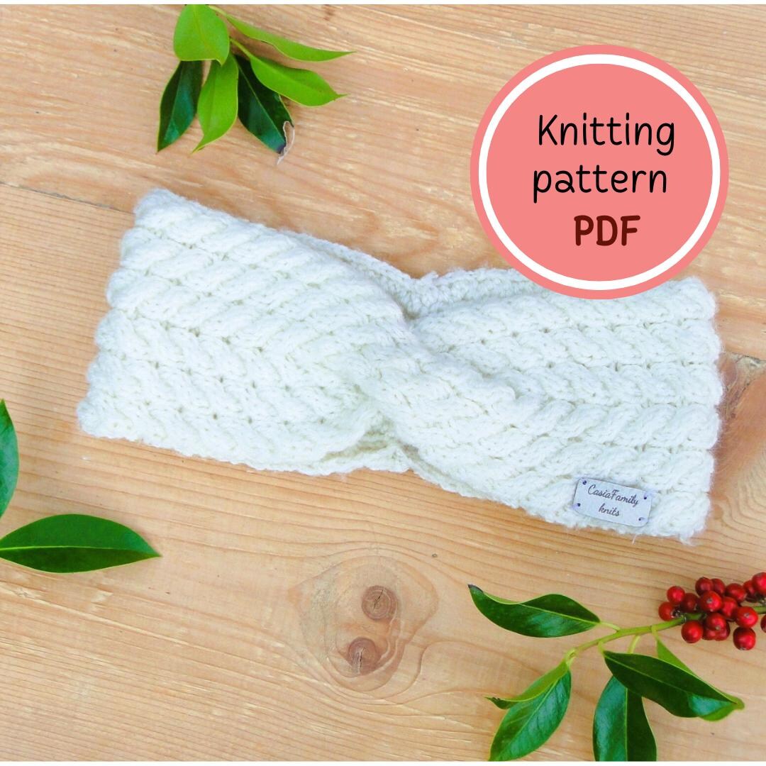 Cable Twisted Headband Knitting Pattern, Knitting Pattern PDF ...
