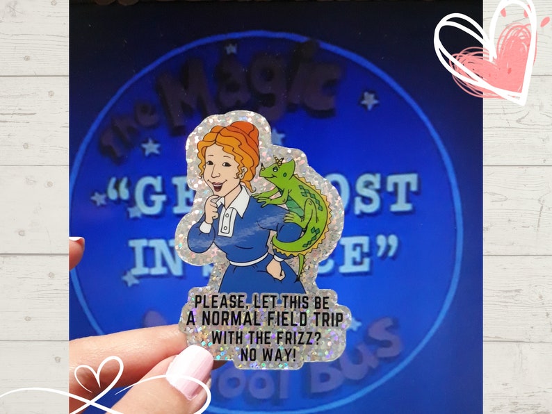 Magic School Bus Sticker, Miss Frizzle,back to School Sticker, Cute Ms ...