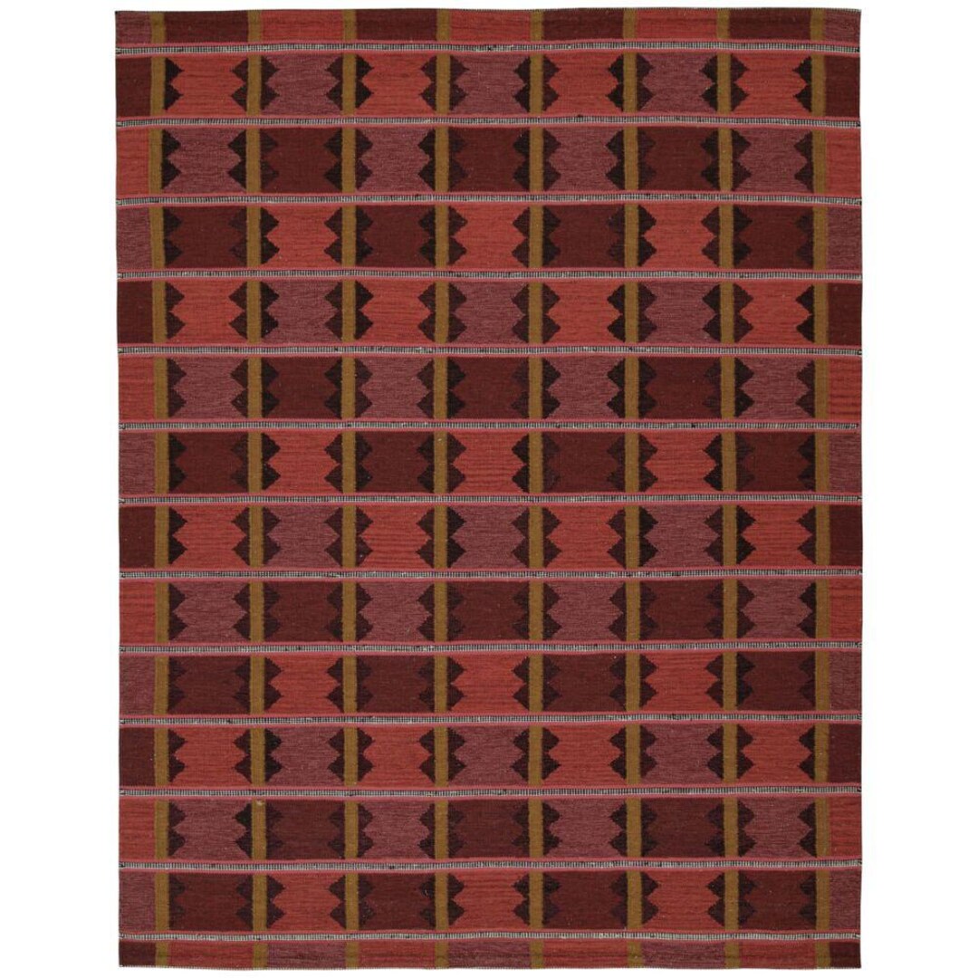 Helen Lindberg Mid-century Swedish Flatweave Rug, Scandinavian Wool ...