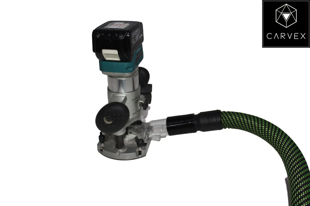 Makita DRT50 18v Cordless Plunge Router Festool D 27 Dust Extractor ...