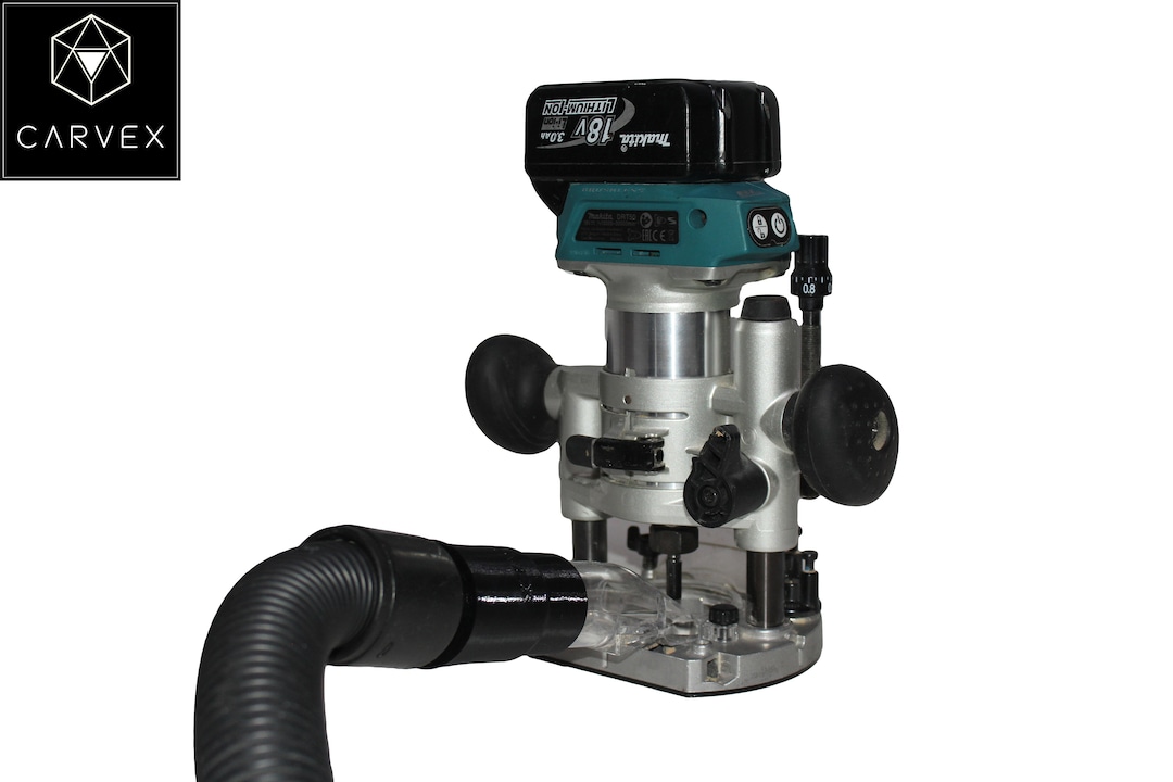 Makita DRT50 18v Cordless Plunge Router Henry Hoover Dust Extractor ...