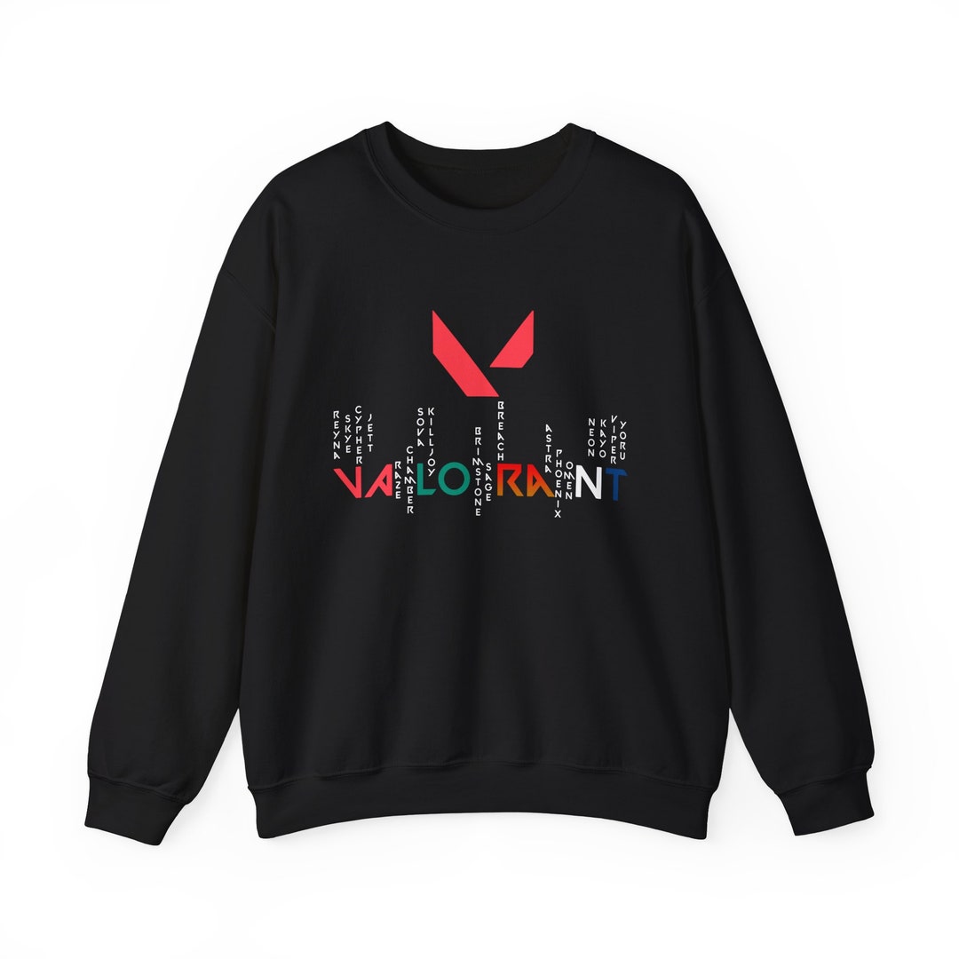 Unisex Valorant Hoodie, Valorant Sweatshirt - Perfect Gaming Merch Gift ...