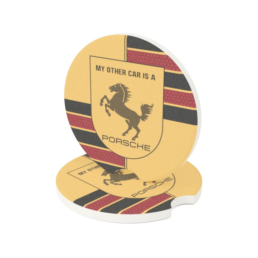 Porsche Car Coaster, Fathers Day Gift for Dad, Car Accessories for Men ...