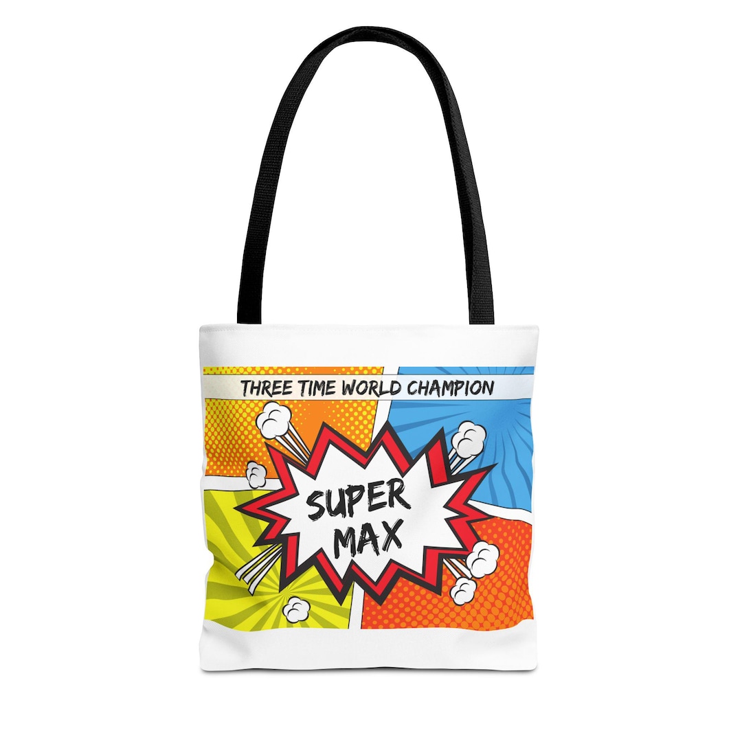 Max Verstappen Formula 1 Tote Bag, F1 Merch, Red Bull Racing, Formula ...