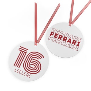 Formula 1 F1 Metal Christmas Ornaments, Charles Leclerc F1 Christmas ...