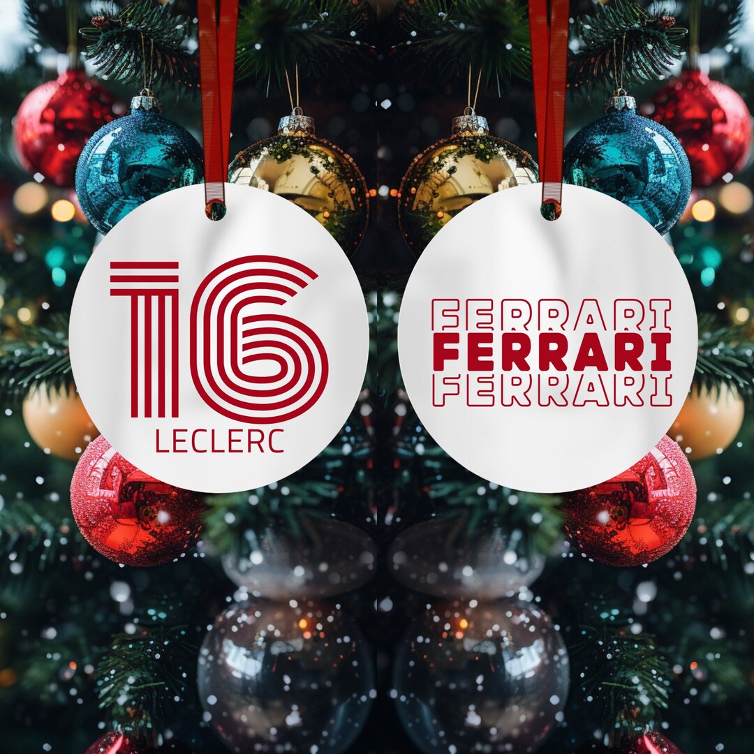 Formula 1 F1 Metal Christmas Ornaments, Charles Leclerc F1 Christmas ...