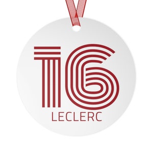 Formula 1 F1 Metal Christmas Ornaments, Charles Leclerc F1 Christmas ...