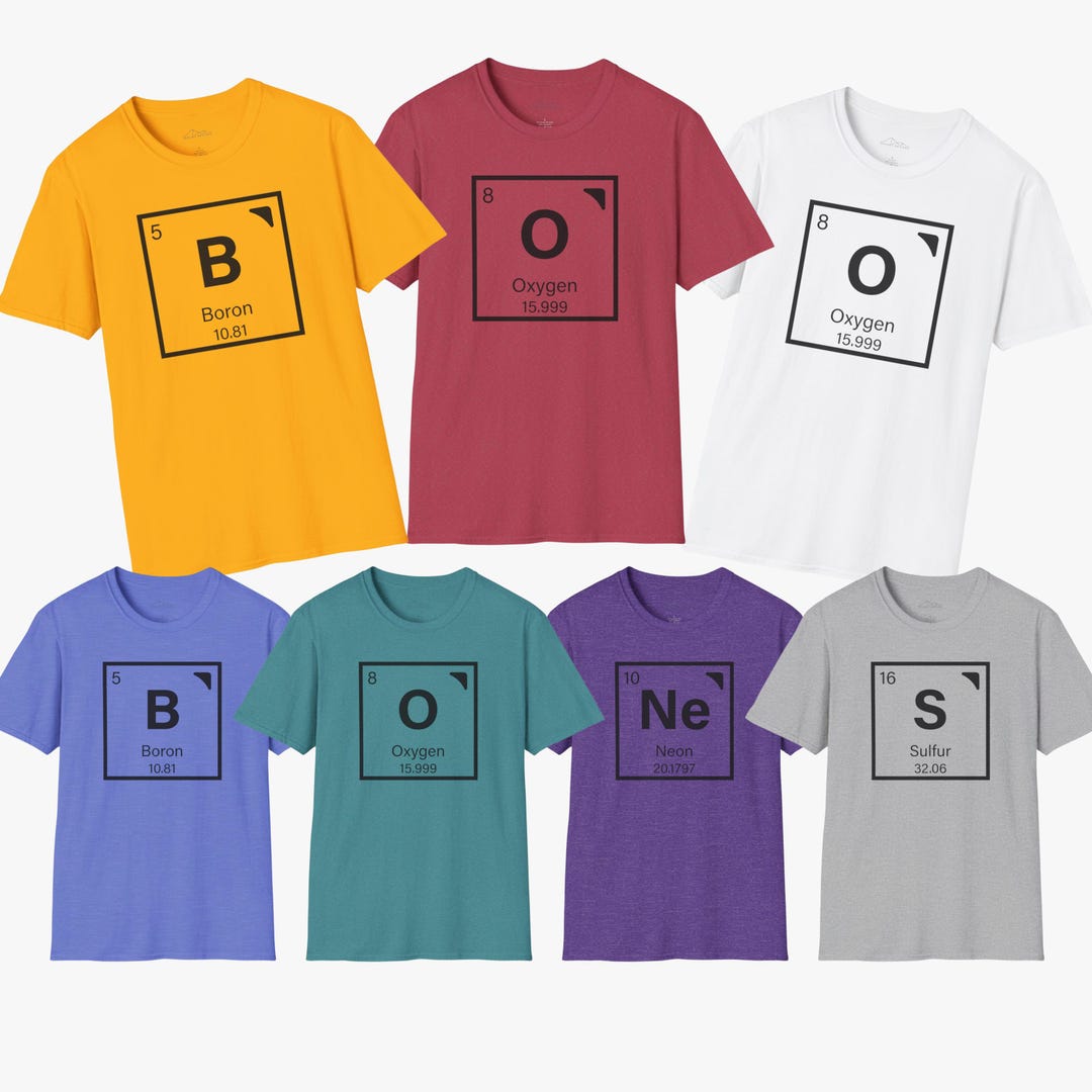 Periodic Table Element Shirt, Halloween Group Costume for Teachers - Etsy