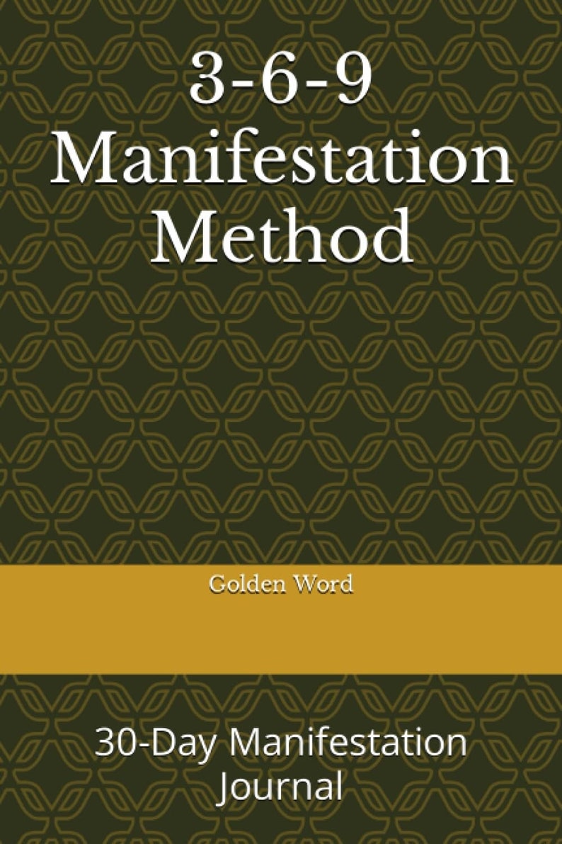 3-6-9 Manifestation Journal - Etsy
