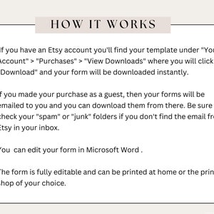 Resignation Letter Template| Editable | Microsoft Word - Etsy