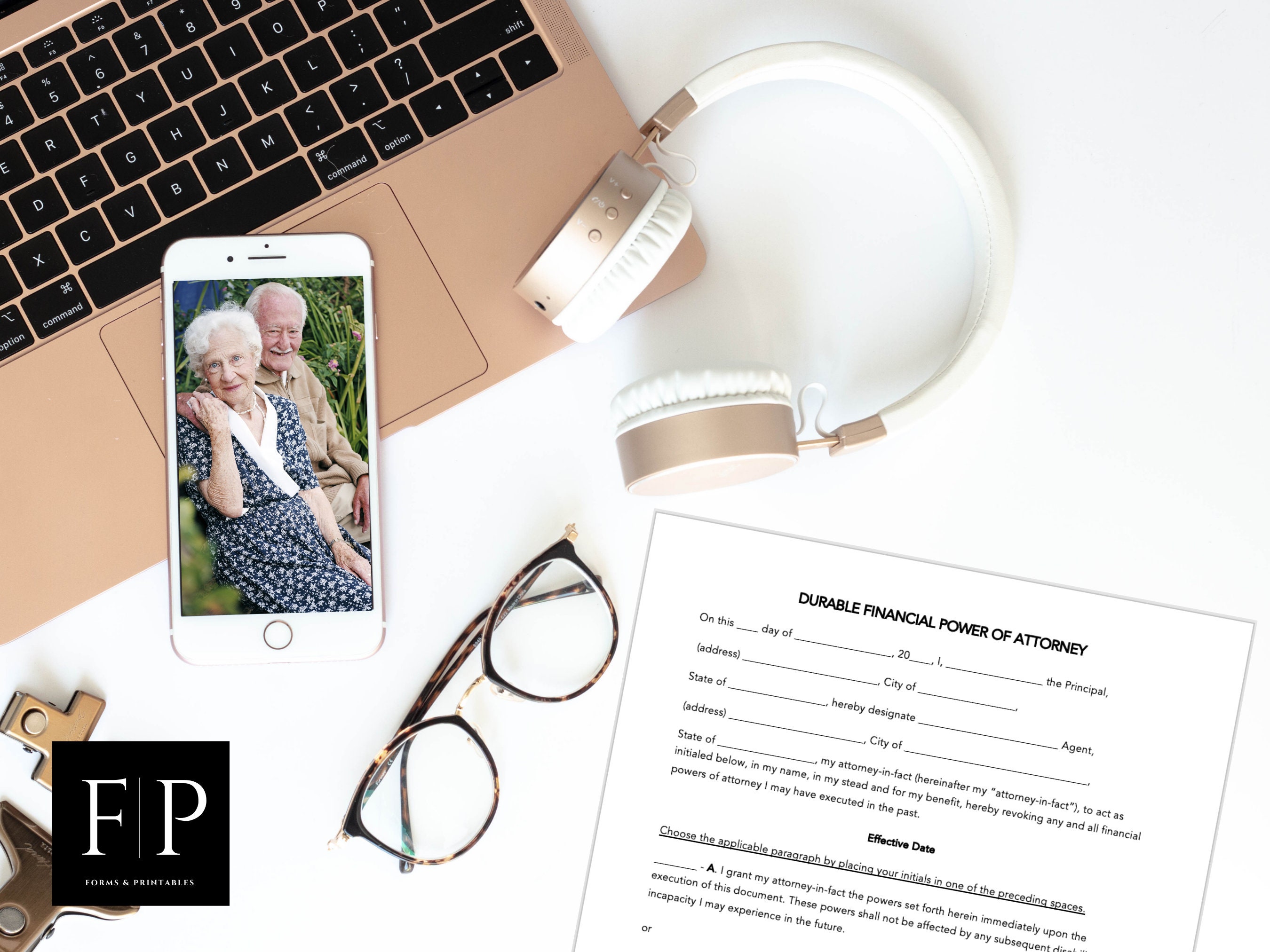 Durable Financial Power of Attorney Template: USA Specific (PDF & Word ...