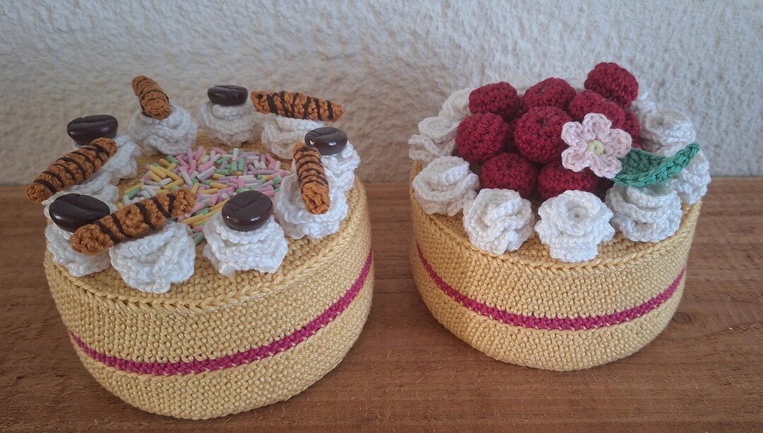 PDF Pattern Crochet: Whipped Cream Dots Cake - Pattern ONLY - English ...