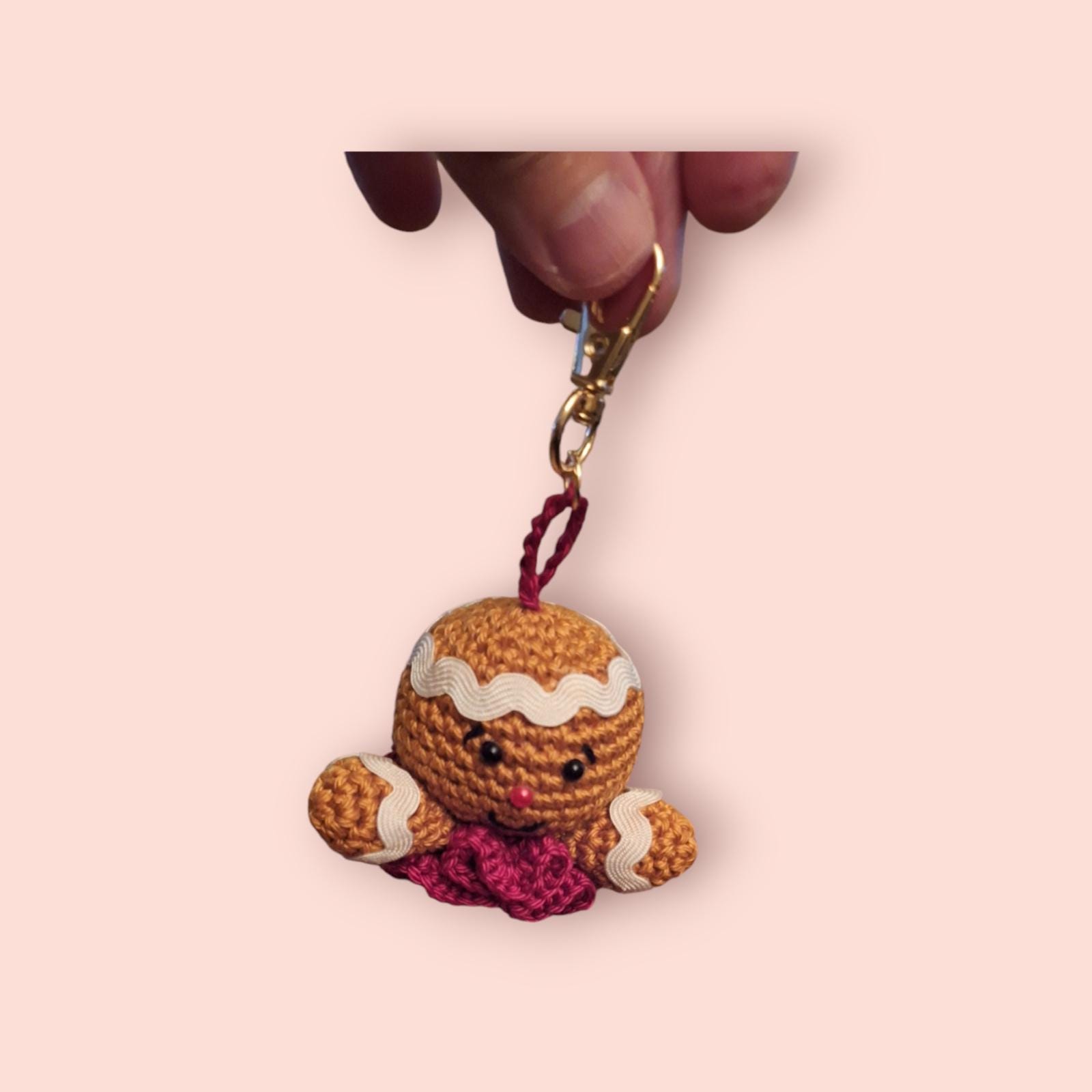 Crochet Pattern PDF: Keychain Gingerbread Head Pattern ONLY English ...